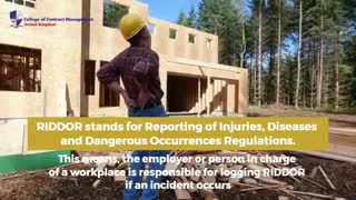 RIDDOR Stand For - نماشا